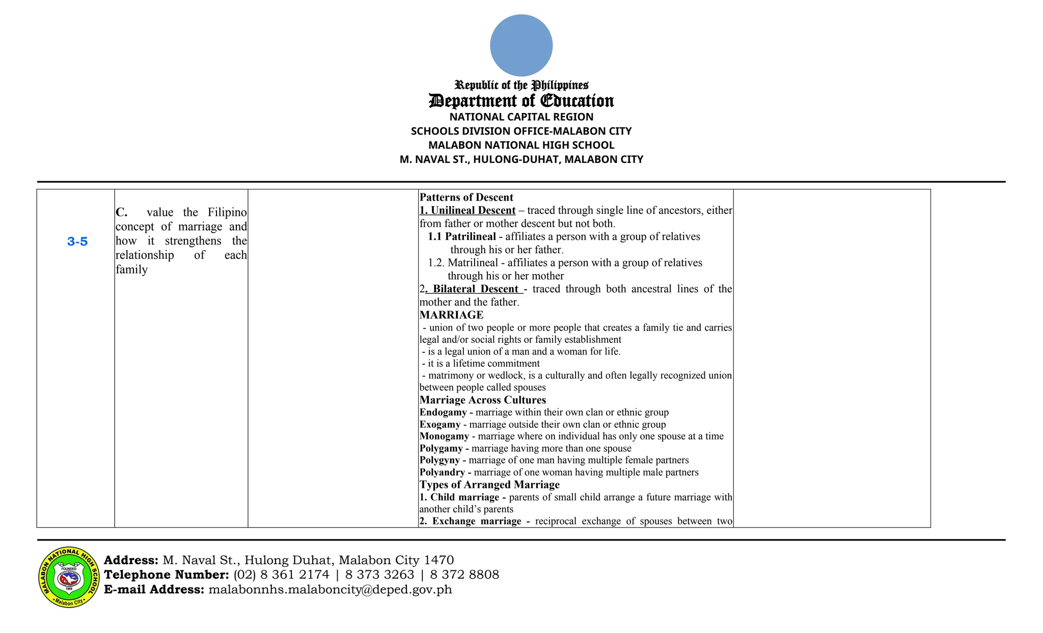 DLP-UCSP QTR 2 Week 2 KInship Marriage and Household.docx