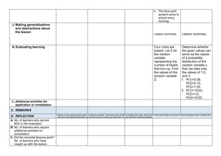 Daily Lesson Plan-W1-STATistic and probability | DOCX