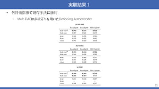 [DL輪読会](Sequential) Variational Autoencoders for Collaborative ...