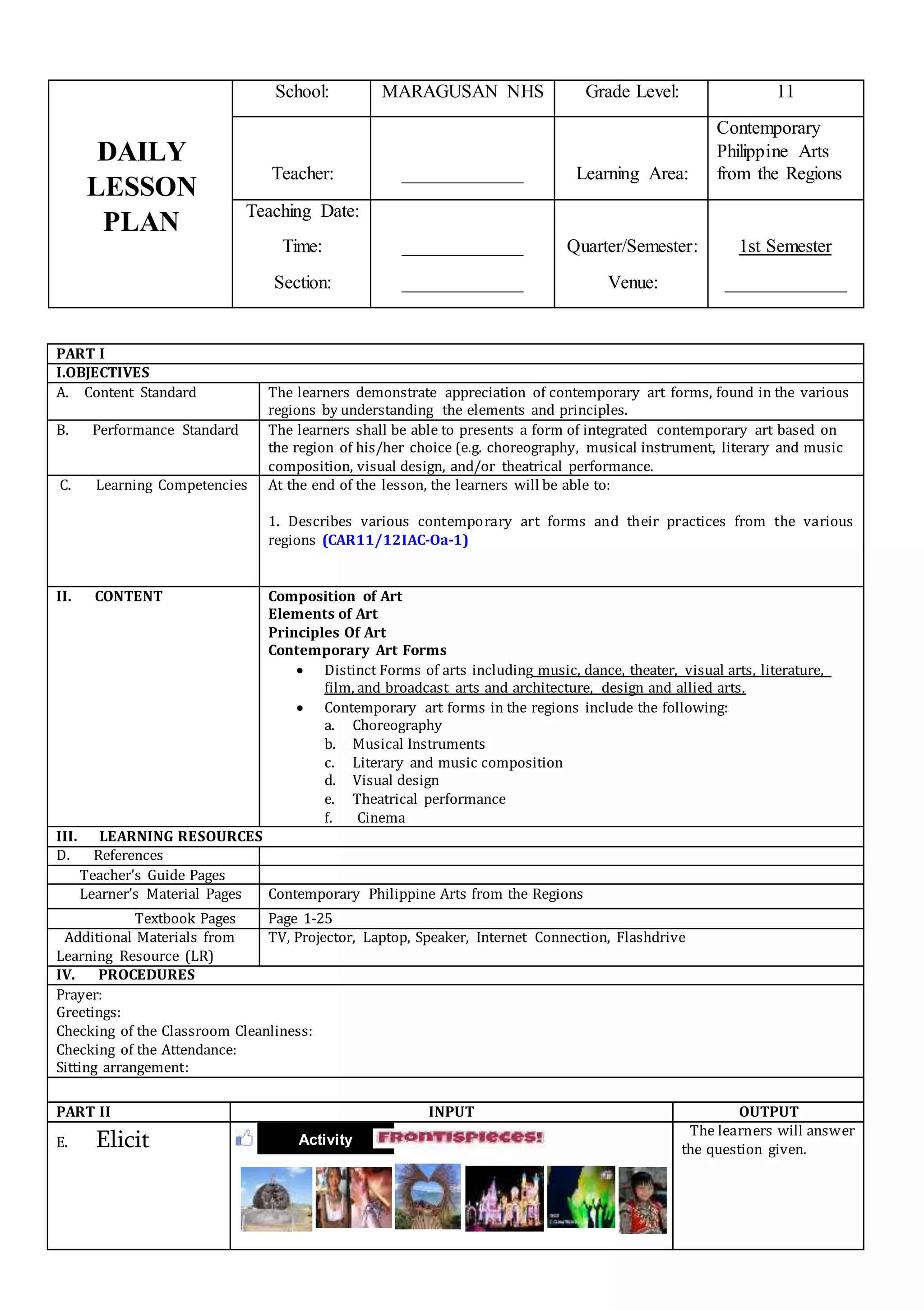 Dlp 1 st week | DOCX