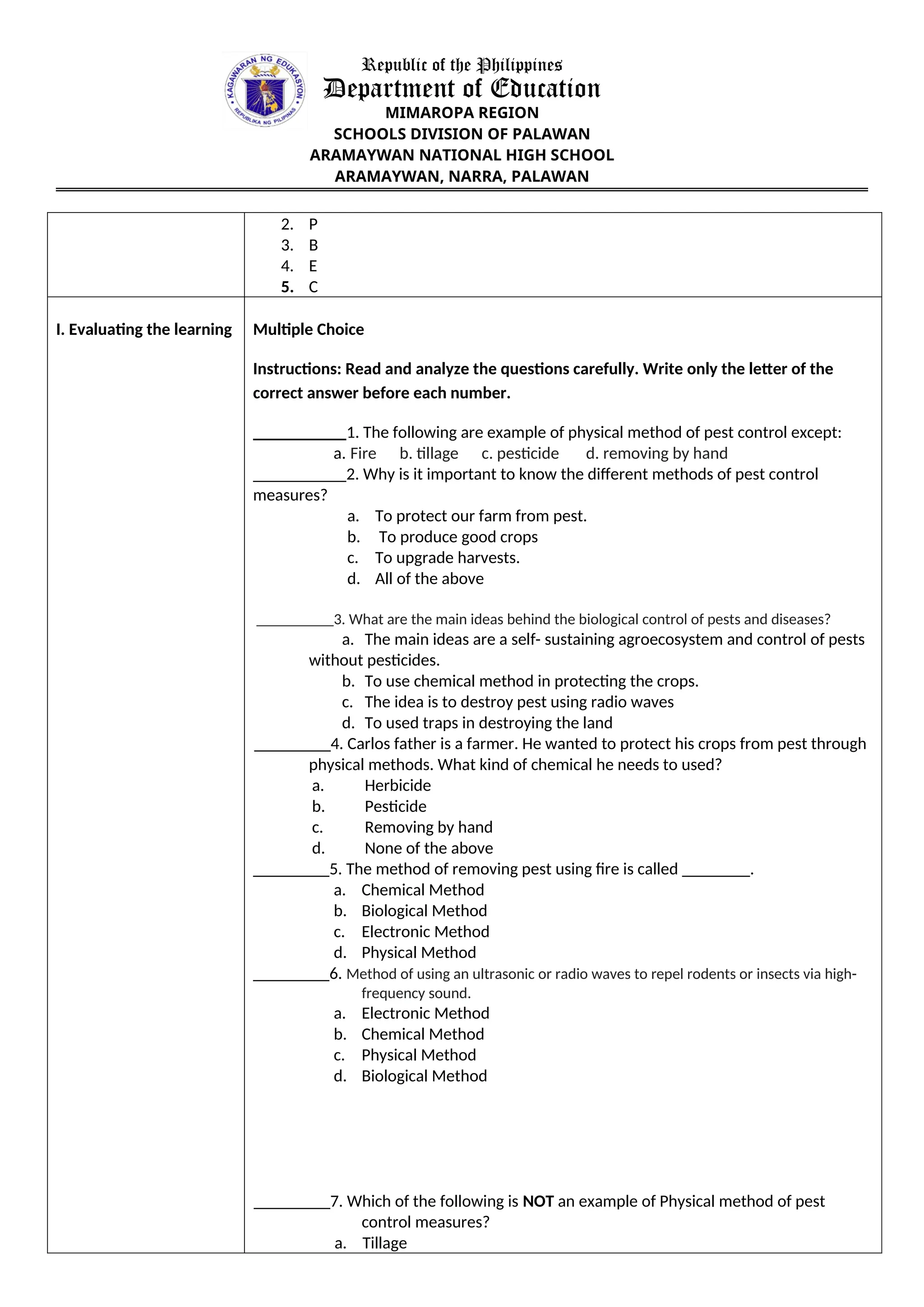 daily lesson plan agriculture grade 9.docx