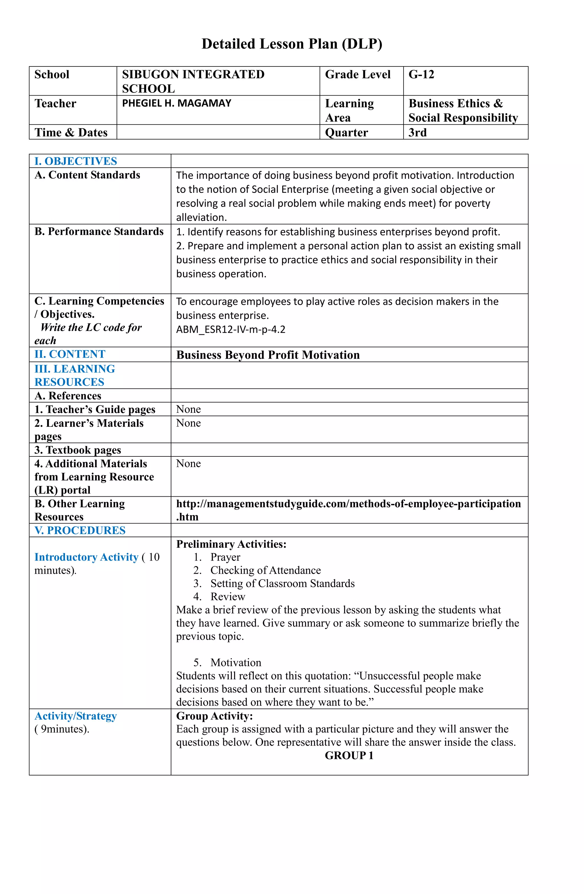 DLP BUSINESS ETHICS.doc