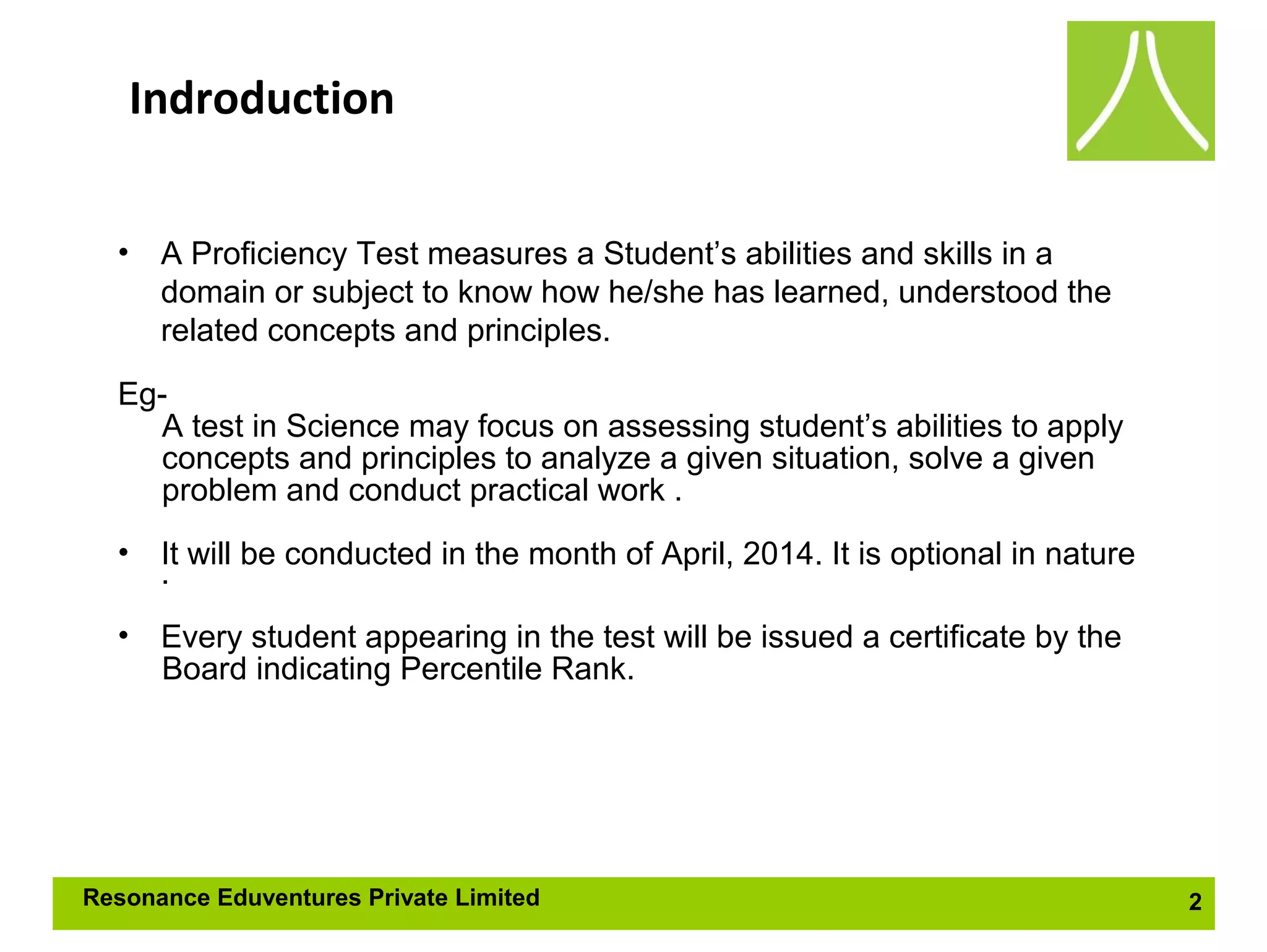 Presentation on CBSE Proficiency Test | PPT