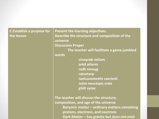 DLP Earth science.pptx for STEM grade 11 track | PPTX