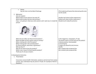 Detailed Lesson Plan (5A's) | DOCX