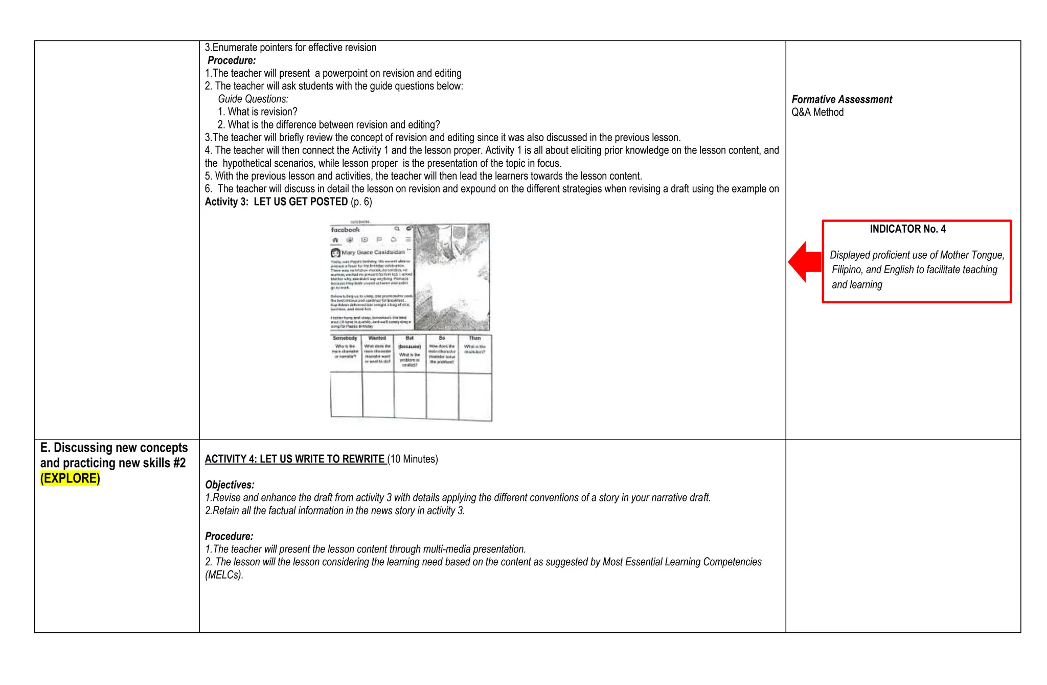 Daily Lesson Plan for Classroom Observation Template.docx | Educational Assessment | Education