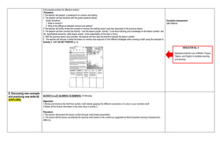 Daily Lesson Plan for Classroom Observation Template.docx | Educational ...