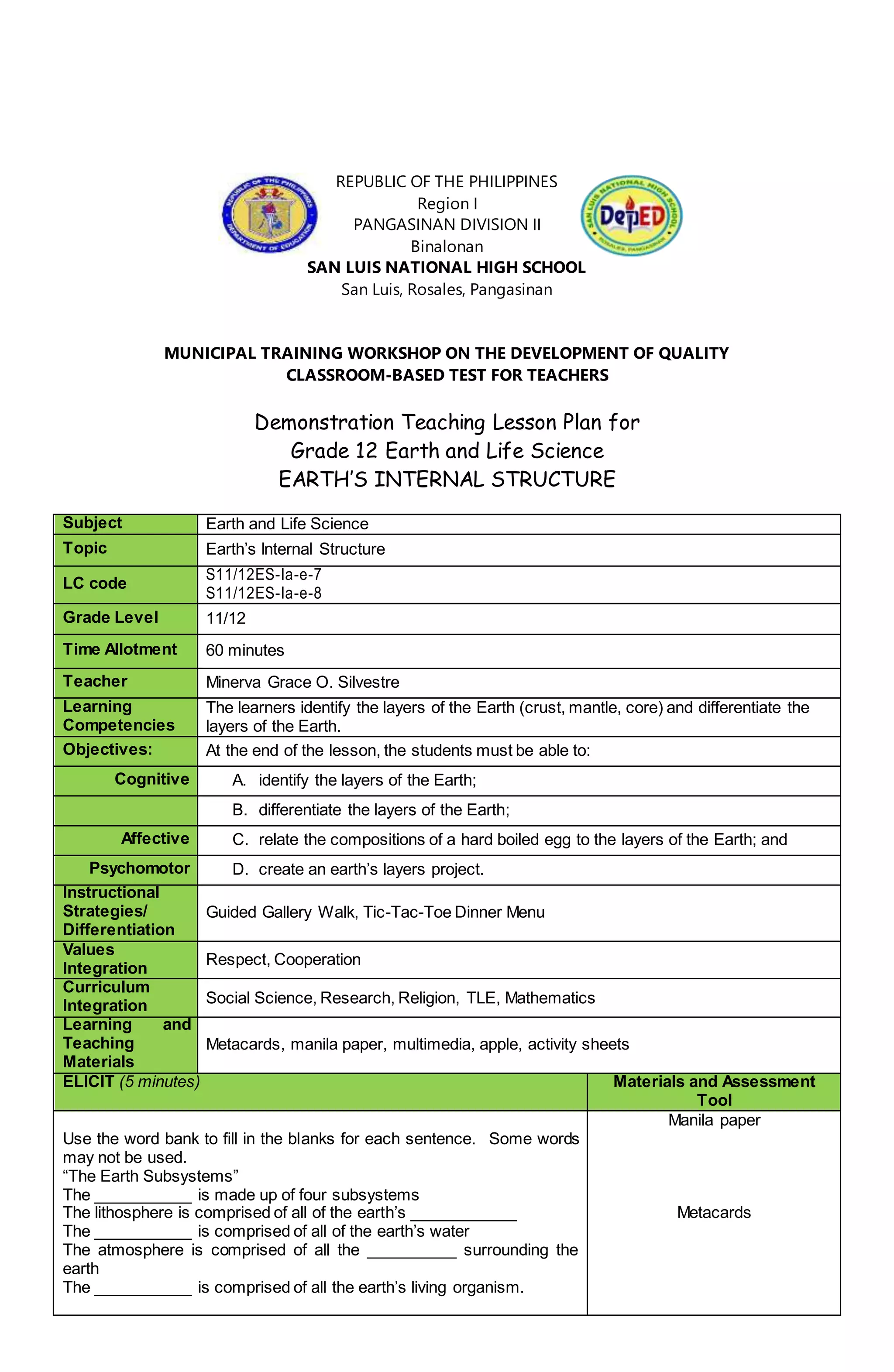 Dlp grade 6 | DOCX