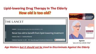 Management of Dyslipidemia in the Elderly | PPTX