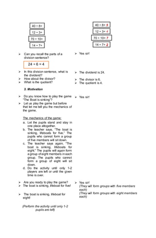 Lesson Plan in Mathematics 3 | DOCX