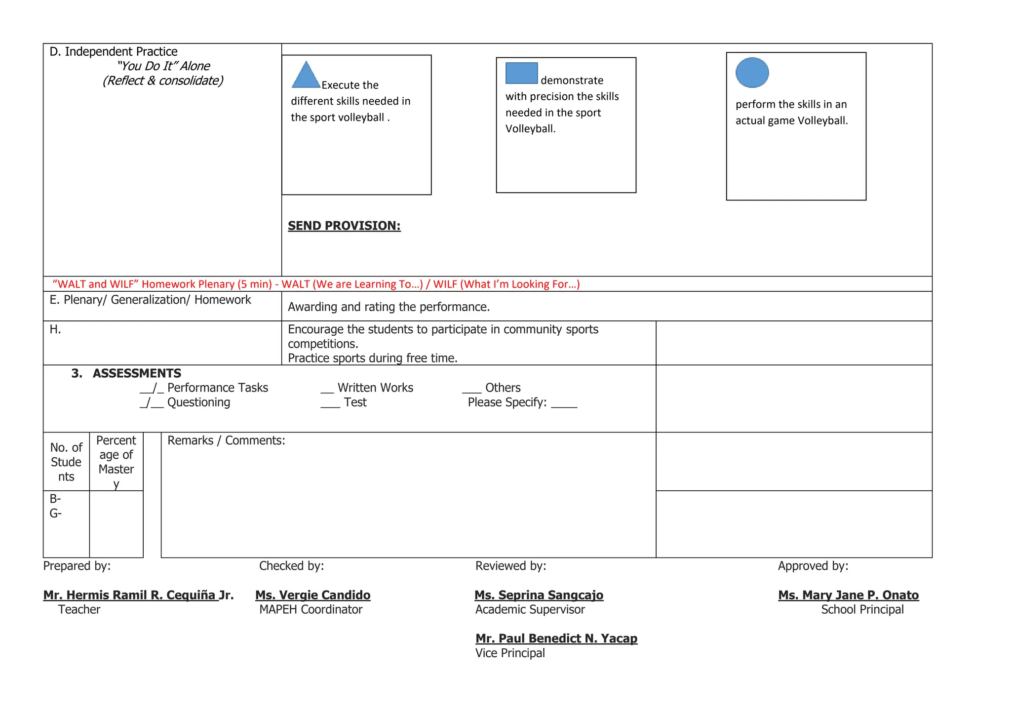 DLP MAPEH 8, Volleyball.docx