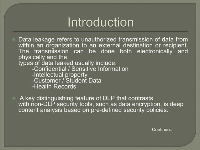 Data Leakage Prevention | PPTX | Computer Networking | Computing