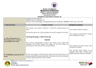 DLP SCIENCE 10 Q1 W3.docx. DAILY LESSON PLAN | DOCX