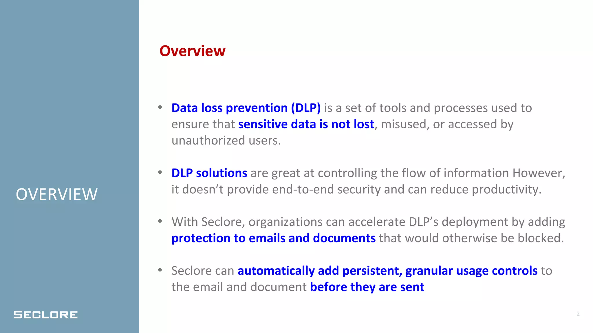 Dlp Solutions Protection Seclore Pptx Computer Software And Applications Computing