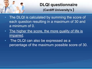 DLQI SCORE IN VITILIGO PATIENTS IN RE-MEDIKA HOSPITAL Cross-sectional ...