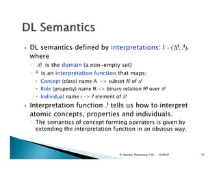 Reasoning in Description Logics | PDF