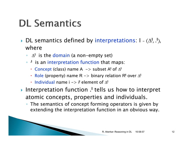 Reasoning in Description Logics | PDF