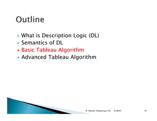 Reasoning in Description Logics | PPT