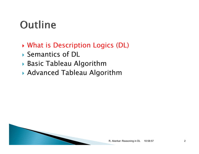 Reasoning in Description Logics | PDF