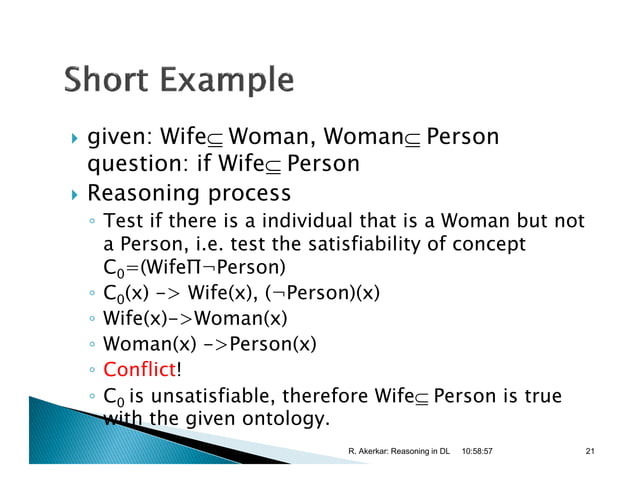 Reasoning in Description Logics | PDF