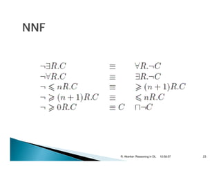 Reasoning in Description Logics | PDF