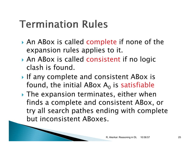 Reasoning in Description Logics | PDF