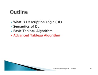 Reasoning in Description Logics | PDF
