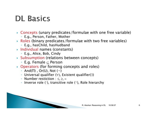 Reasoning in Description Logics | PDF