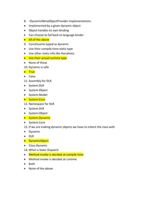 DLR MCQs | PDF | Programming Languages | Computing