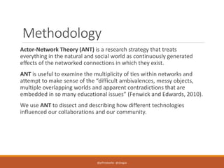 Pioneering alternate forms of collaboration: Technologies that support ...