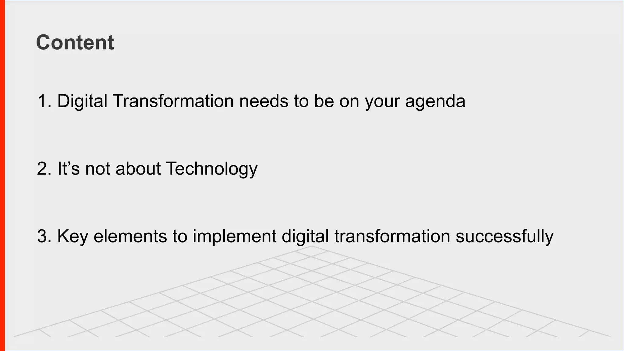 Digital Transformation - Three key factors | PDF