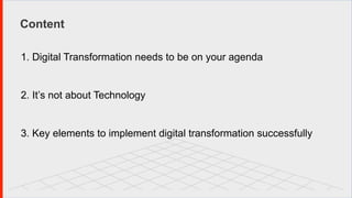 Digital Transformation - Three key factors | PDF