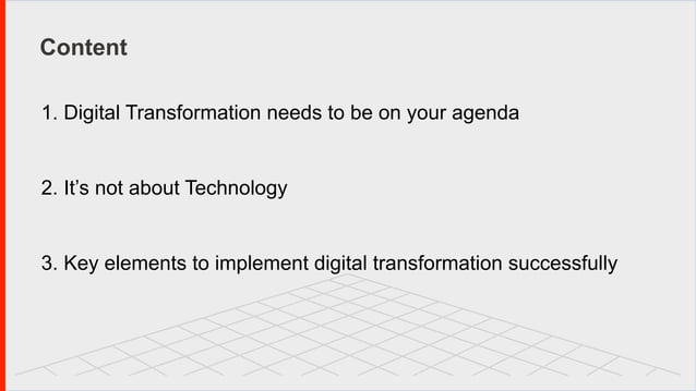 Digital Transformation - Three key factors | PDF