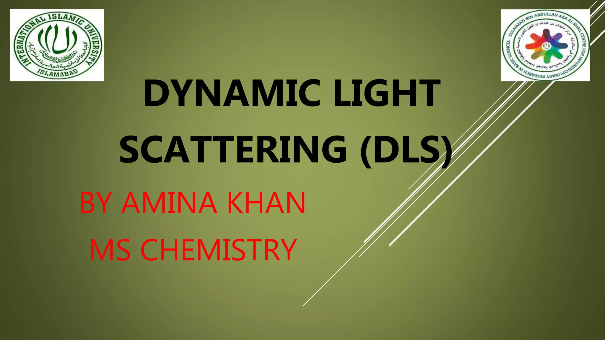 DLS dynamic light scattering | PPTX