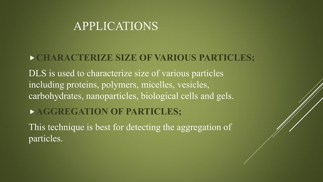 DLS dynamic light scattering | PPT