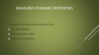 DLS dynamic light scattering | PPTX