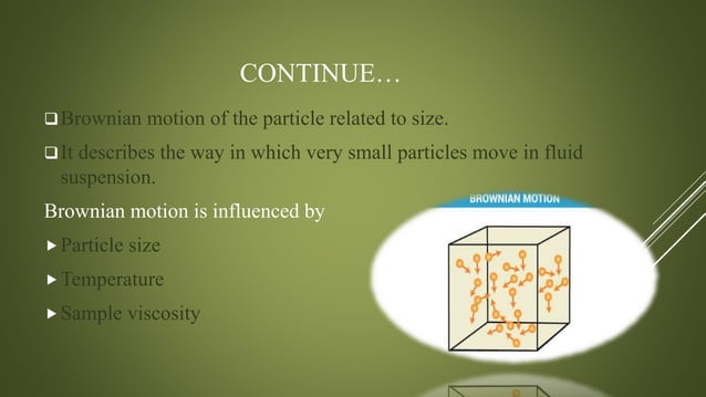 DLS dynamic light scattering | PPTX | Chemistry | Science