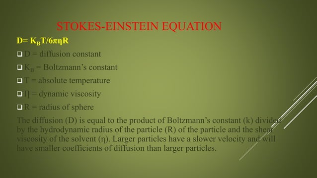 DLS dynamic light scattering | PPTX | Chemistry | Science