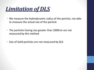 Dynamic Light Scattering | PPTX