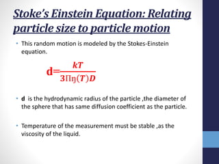 Dynamic Light Scattering | PPTX