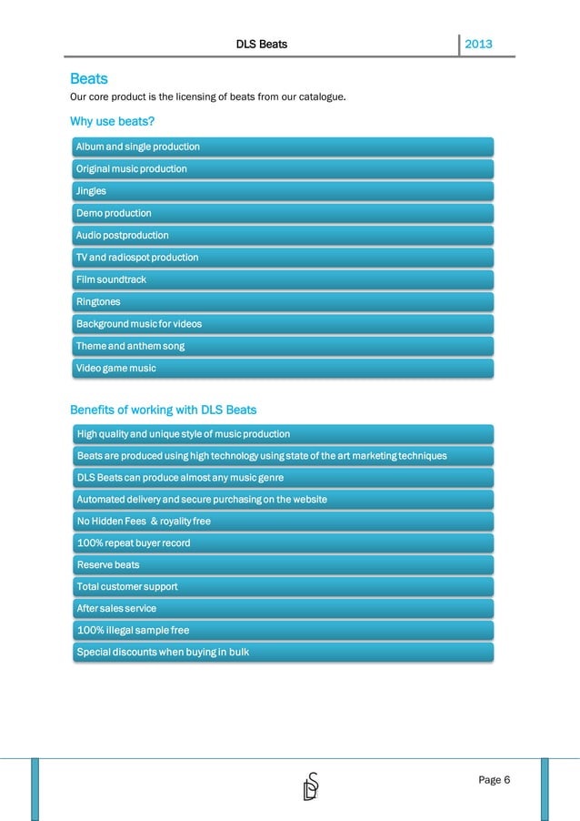 DLS Beats Brochure 2013 | PDF