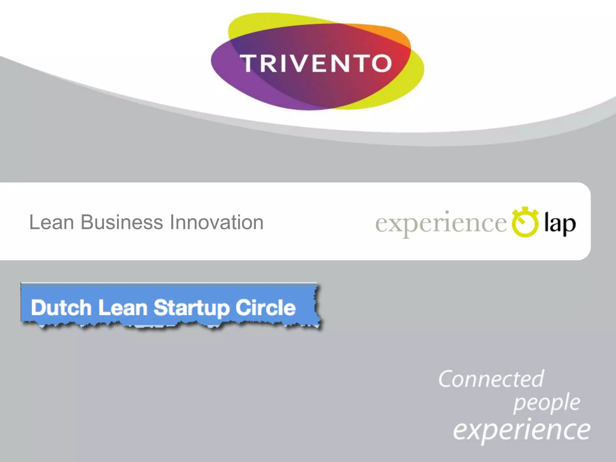 Lean Business Innovation at Dutch Lean Startup Circle | PPT
