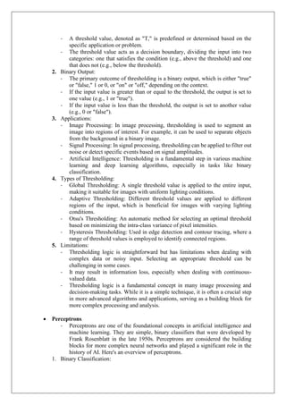 Unit 1: Introduction to Deep Learning & History | PDF