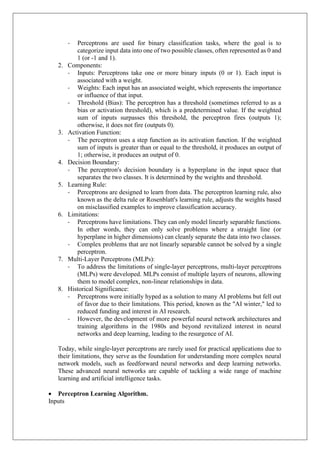 Unit 1: Introduction to Deep Learning & History | PDF