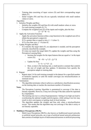 Unit 1: Introduction to Deep Learning & History | PDF