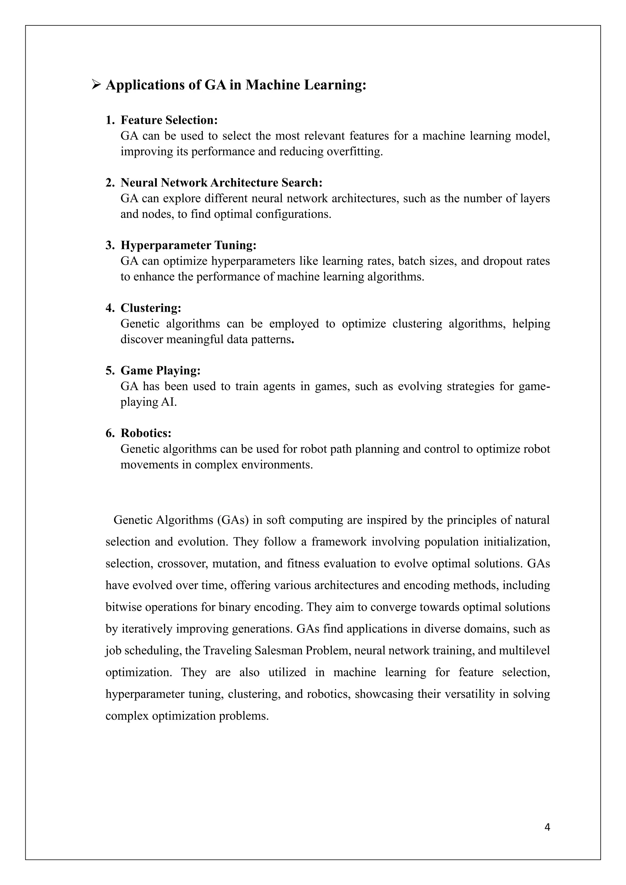 4: Soft Computing: Genetic Algorithm (GN) | PDF