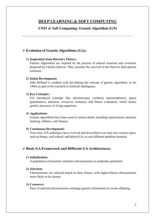 4: Soft Computing: Genetic Algorithm (GN) | PDF