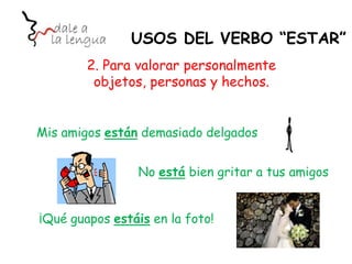 Usos de los verbos SER y ESTAR | PPSX