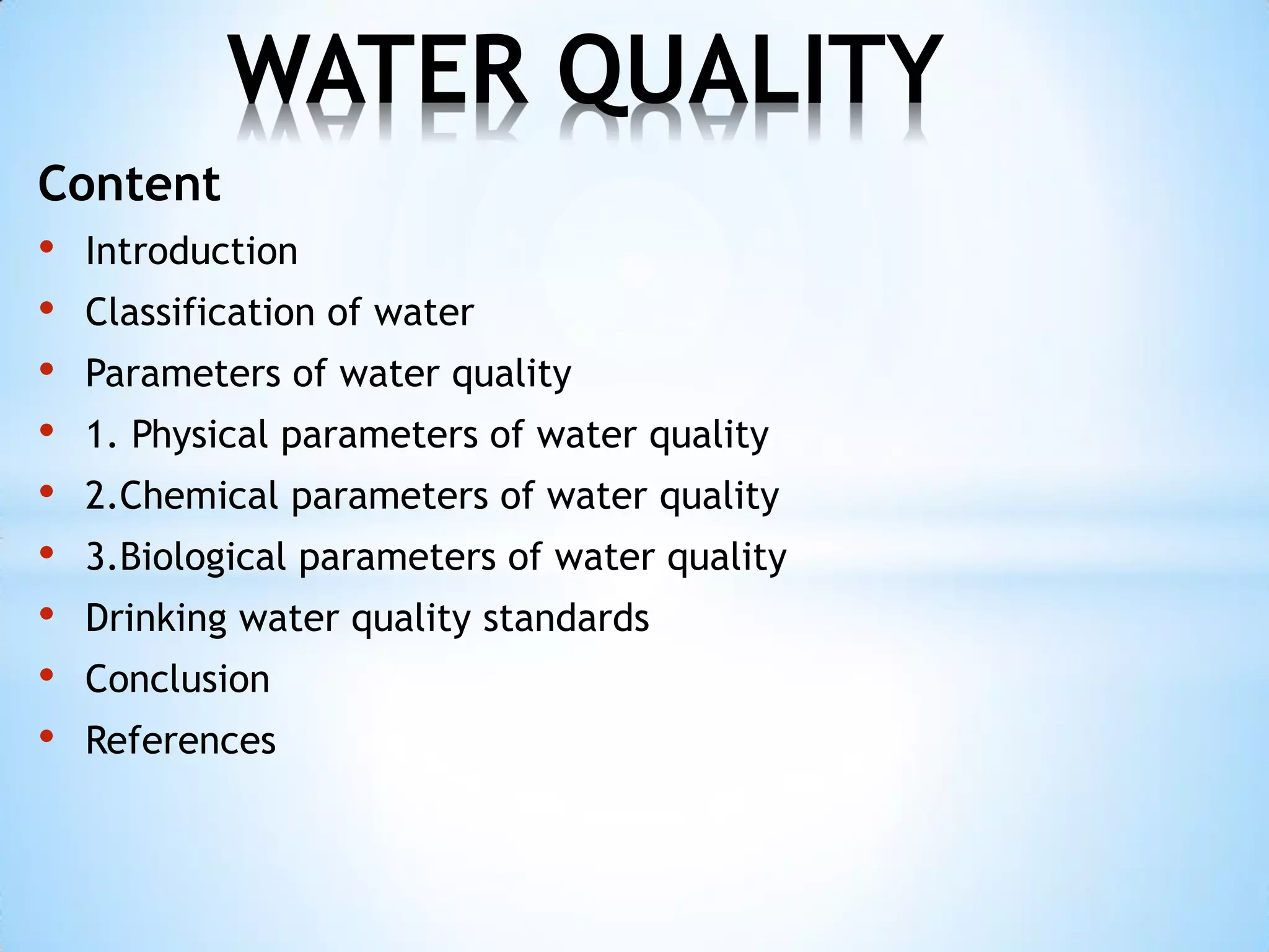 Water Quality | PDF
