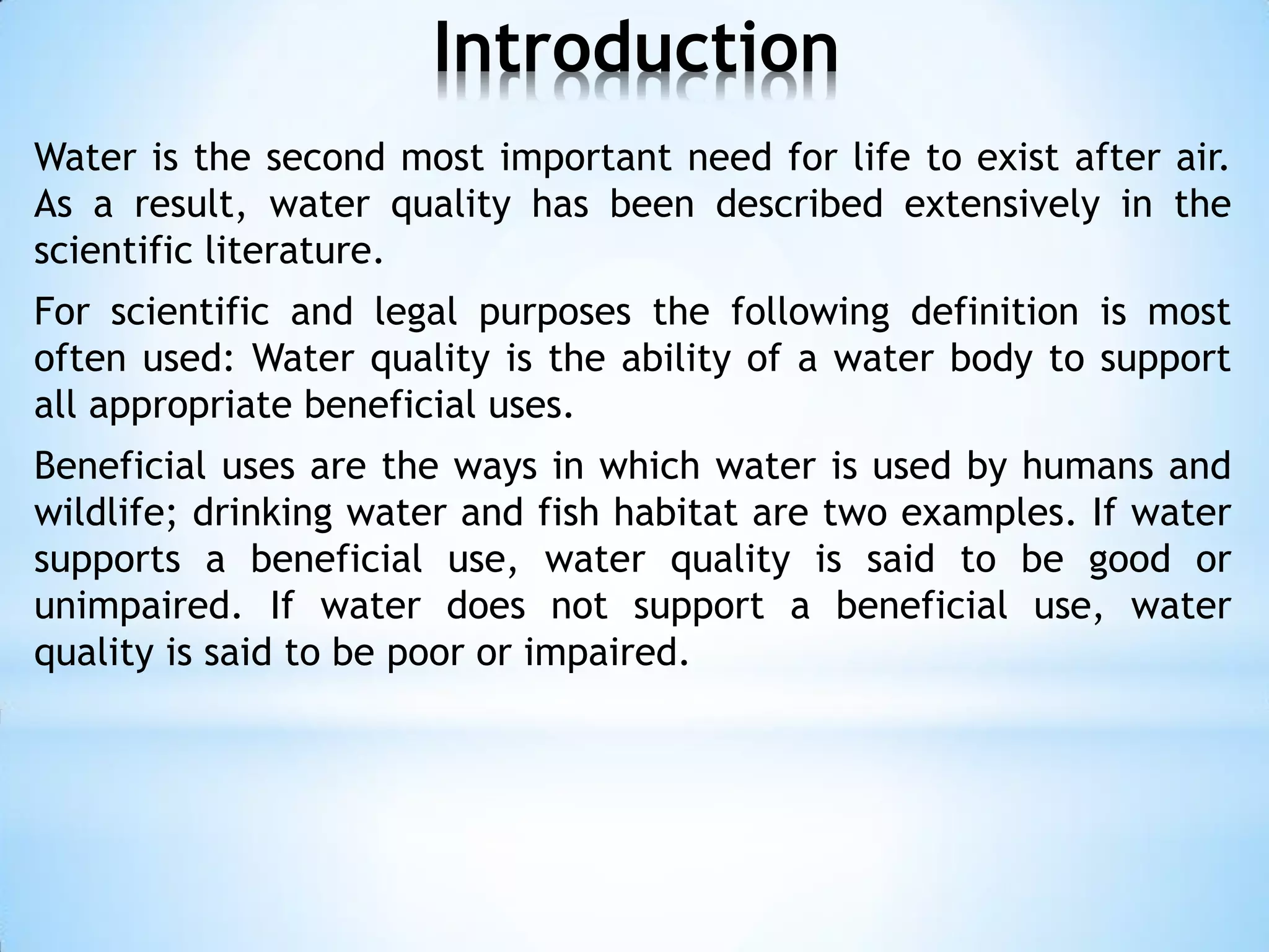 Water Quality | PDF